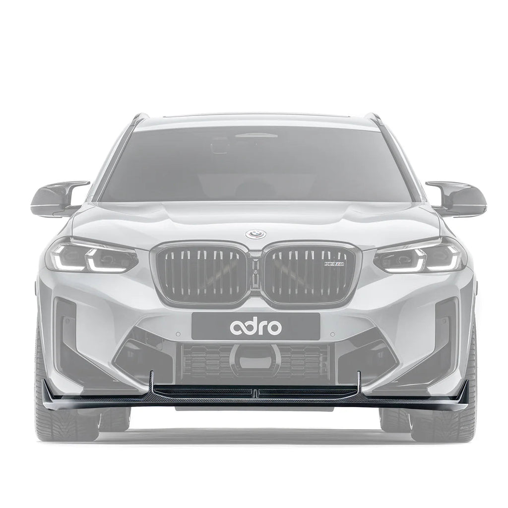 BMW X3M LCI F97 PRE-PREG CARBON FIBRE FRONT SPLITTER BY ADRO (2022+)