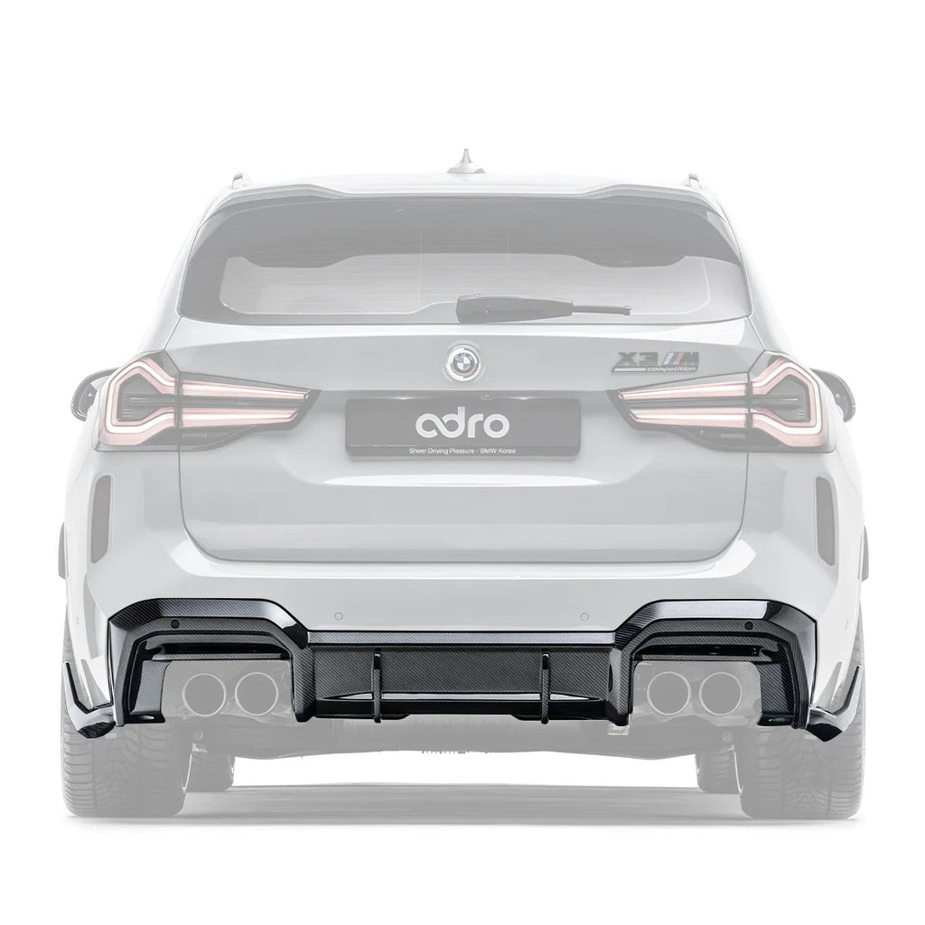 BMW X3M LCI F97 PRE-PREG CARBON FIBRE REAR DIFFUSER BY ADRO (2022+)